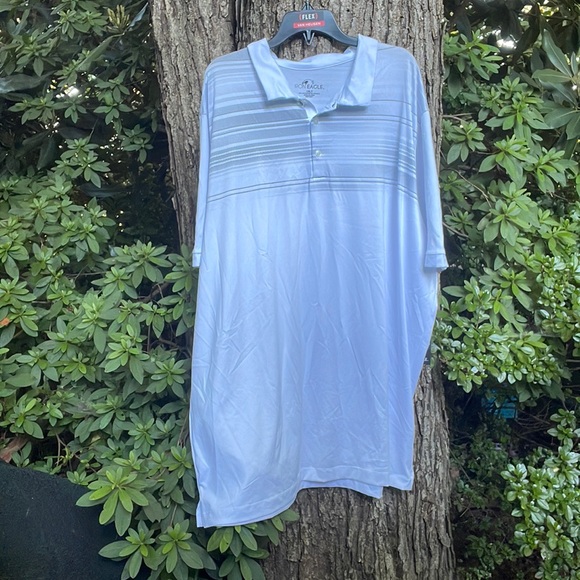 Iron Eagle | Shirts | Nwt Iron Eagle White Gray Ss Golf Polo Shirt Ombr ...